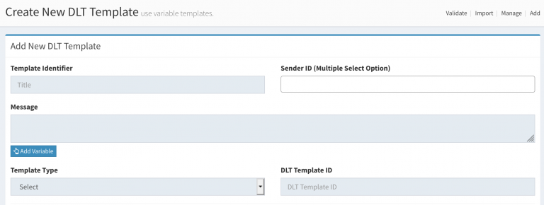 List your DLT Templates – SMSGatewayCenter Blog