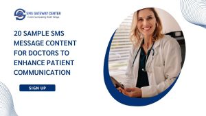 20 Sample SMS Message Content for Doctors to Enhance Patient ...