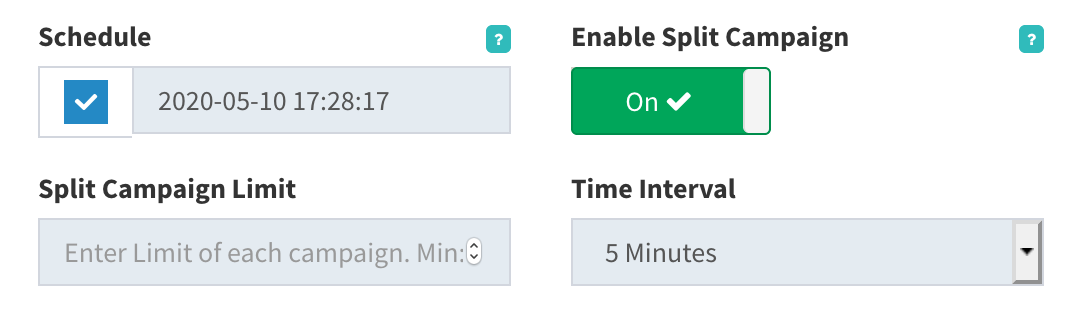 Create & Send Split SMS Campaigns in Chunks at Required Intervals